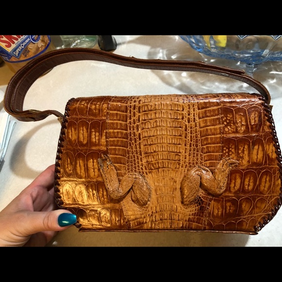 Authentic Original Vintage Style | Bags | Authentic Gator Purse | Poshmark